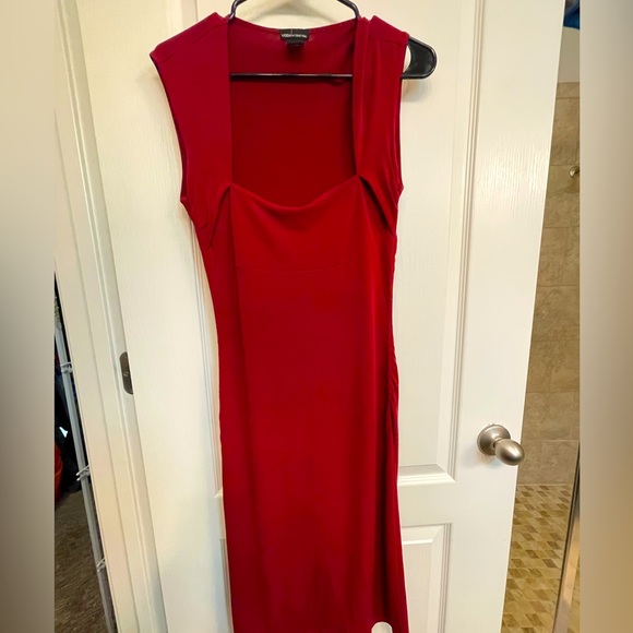 Moda International | Dresses | Moda International Red Dress | Poshmark